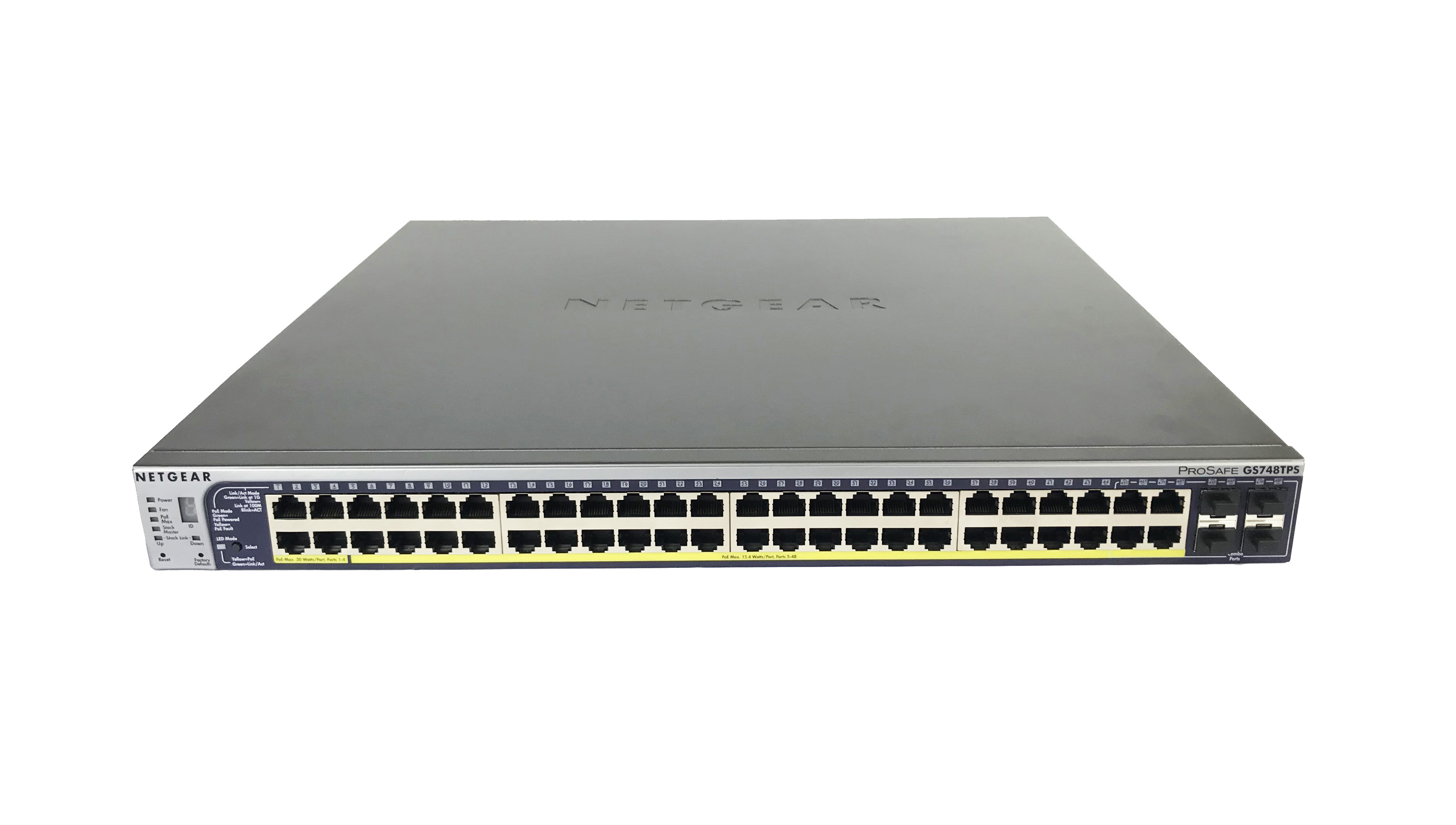 NETGEAR GS748TPS PROSAFE 48 Port Gigabit PoE Smart Switch EUR 199,00 ...