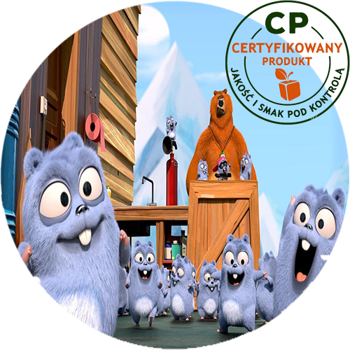 Opłatek na tort Grizzy i Lemingi - Arena.pl