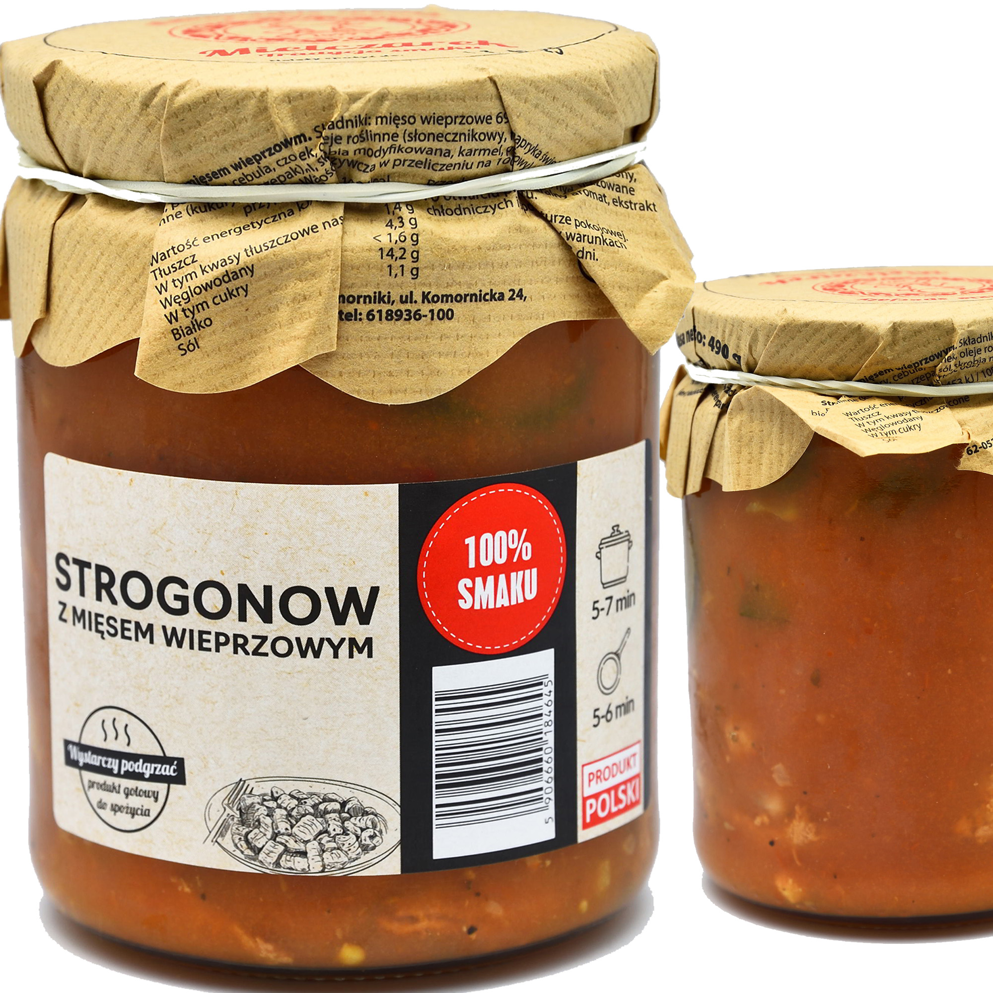 Kup Mielczarek STROGONOW Z MIĘSEM WIEPRZOWYM W SŁOIKU gotowe DANIE 490g 0,49KG na arena.pl i ...