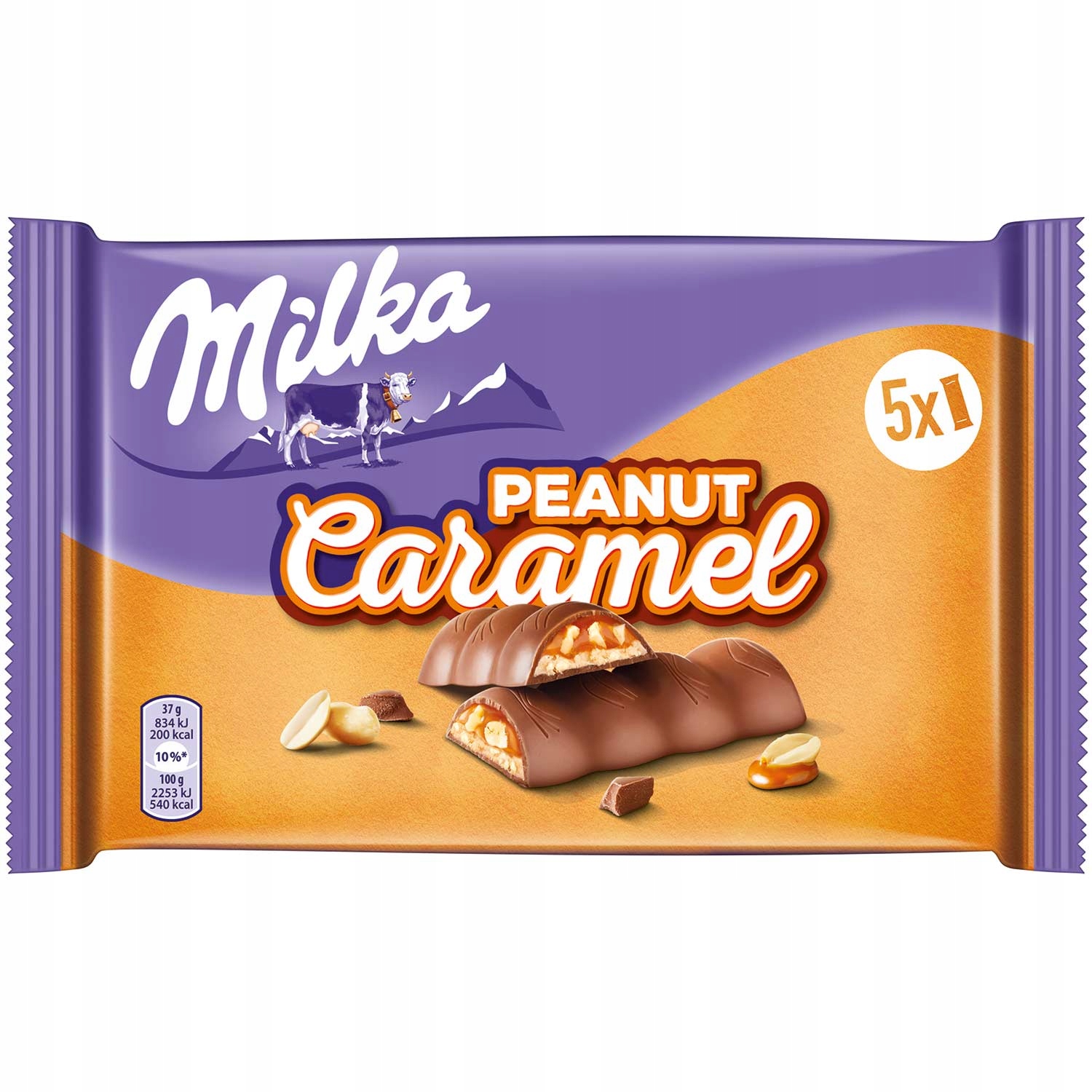 Kup MILKA PEANUT CARAMEL BATON KARMELOWY Z ORZECHAMI 36,5g x 5 szt na ...